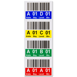 Warehouse Rack Labels - Pallet Rack Shelf Bin & Location Labels