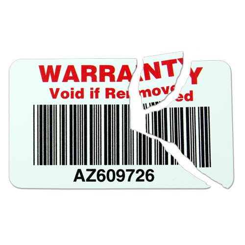 Security Labels | Tamperproof to Destruct Upon Removal
