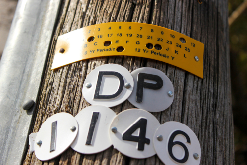 Utility Pole Identification Tags